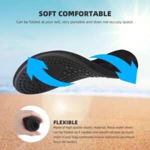 Water Shoes for Women Men Quick-Dry Aqua Socks Travel Accessories Beach Gear Swim Item Camping Must Haves Pool Gear Summer Adult Youth Size 10-11 Women/9-10 Men