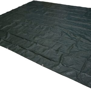 Amazon Basics Waterproof Camping Tarp, 9.5 ft × 11.3 ft, Dark Green