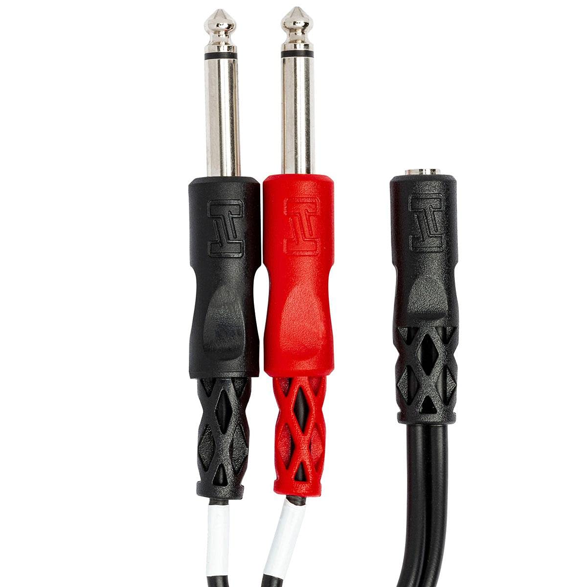 HOSA Stereo 3.5mm TRS to Dual 1/4" TS Breakout Cables (3 Feet) Bundle