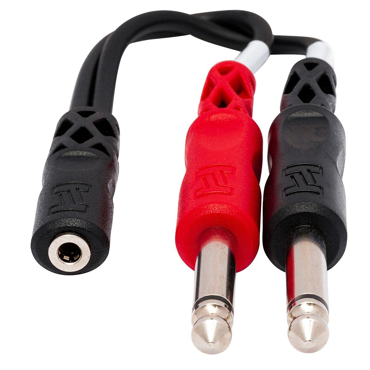 HOSA Stereo 3.5mm TRS to Dual 1/4" TS Breakout Cables (3 Feet) Bundle