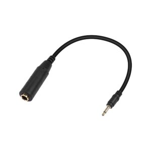 pngknyocn 1/4 to 3.5mm audio adapter, 3.5mm (1/8 inch) ts male to 6.35mm (1/4 inch) ts female short cord for amplifiers, guitar, home theater devices (0.3m)