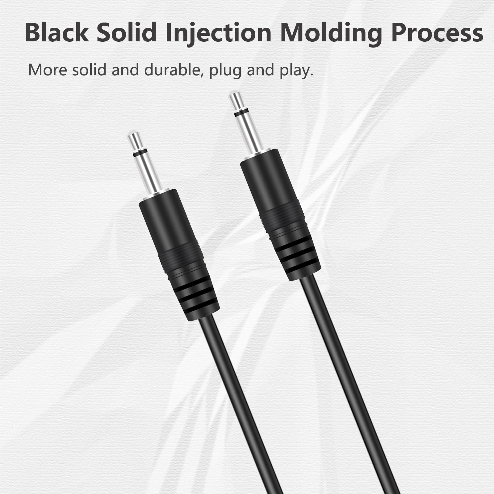 Bolvek 6ft 3.5mm 1/8" Male TS Mono Plug to 3.5mm Male Mono Jack Audio Cable