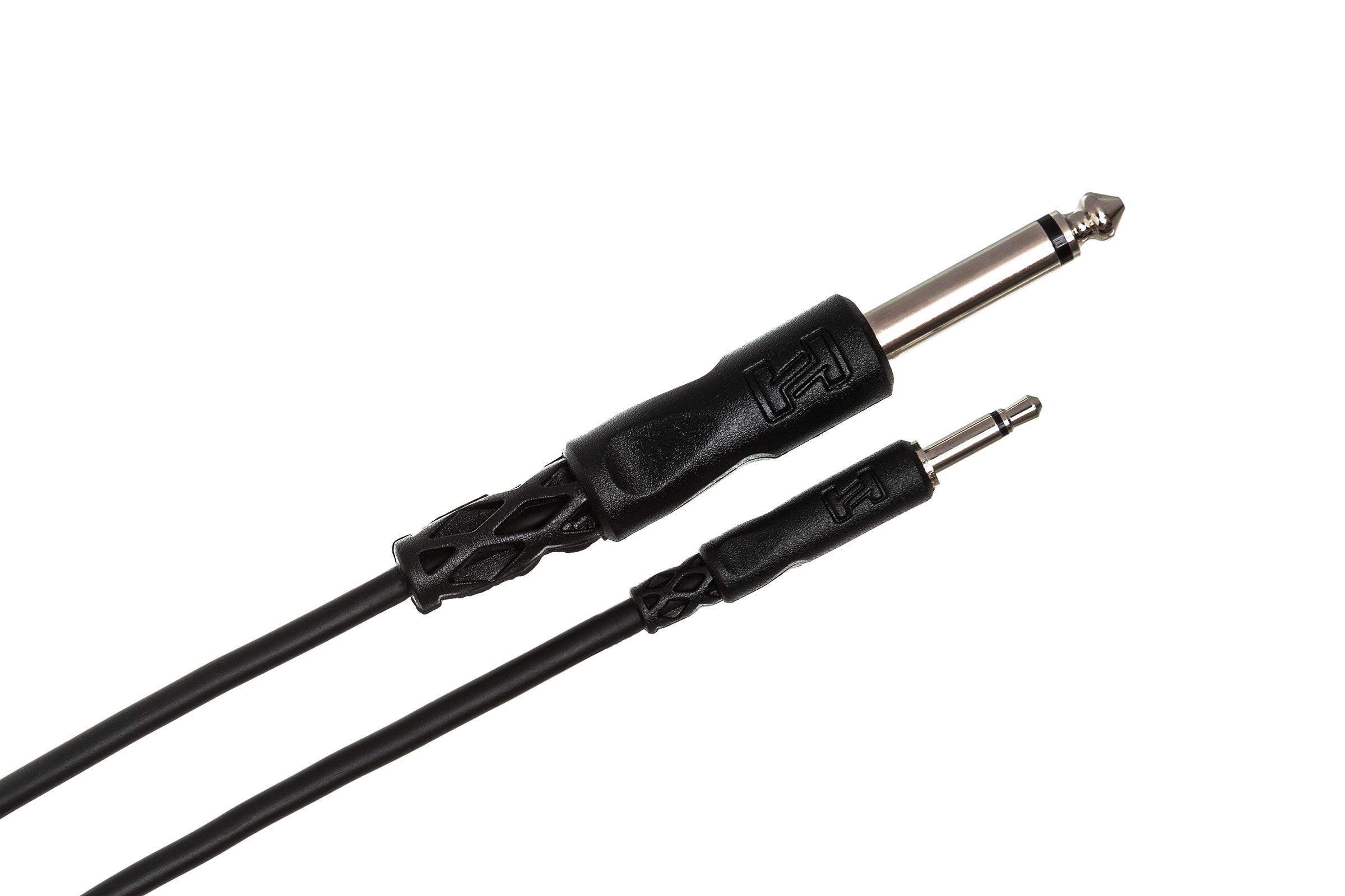 HOSA CMP-103 1/4" TS to 3.5 mm TRS Mono Interconnect Cable, 3 Feet & CMP-303 3.5 mm TS to 1/4" TS Mono Interconnect Cable, 3 feet