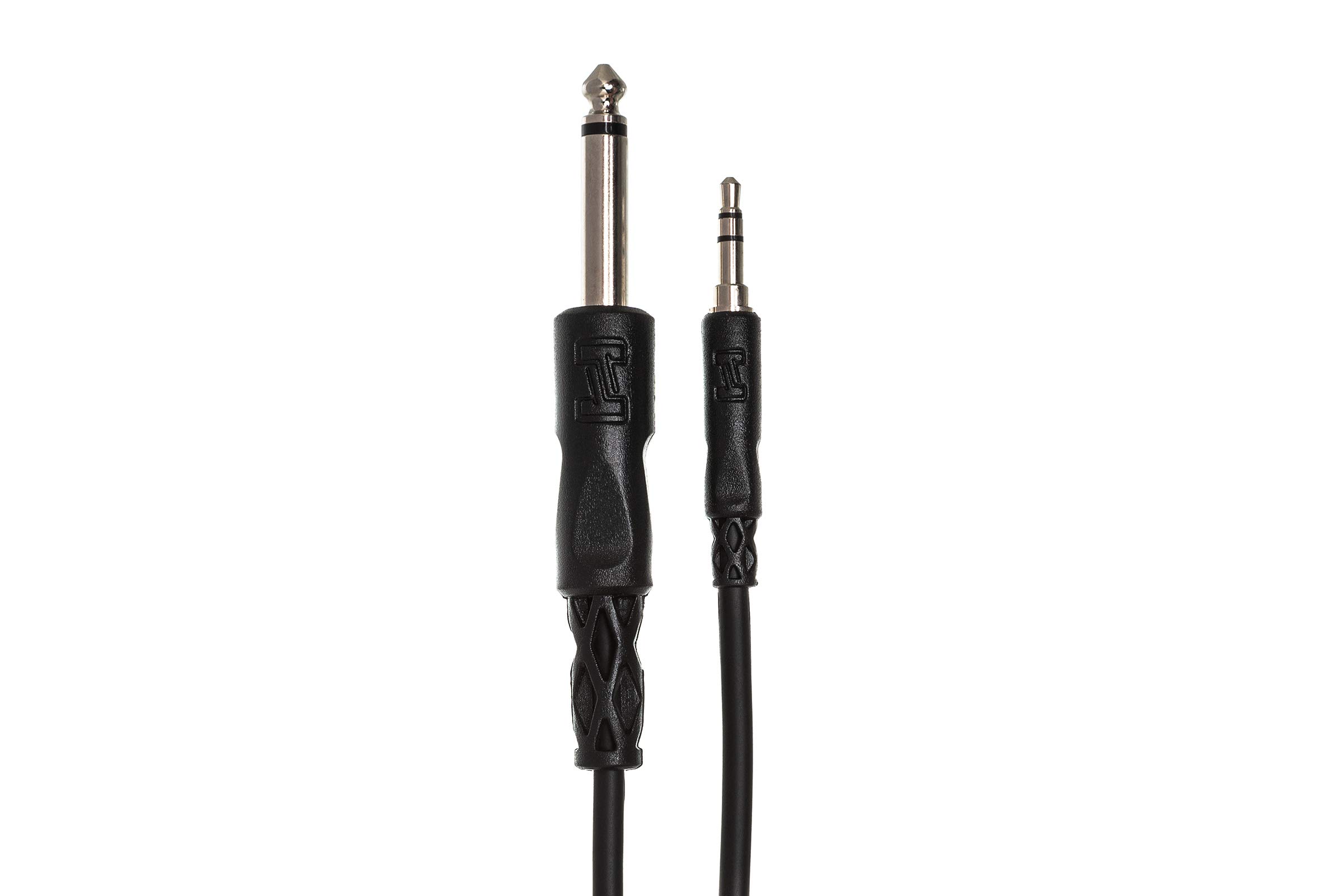 HOSA CMP-103 1/4" TS to 3.5 mm TRS Mono Interconnect Cable, 3 Feet & CMP-303 3.5 mm TS to 1/4" TS Mono Interconnect Cable, 3 feet