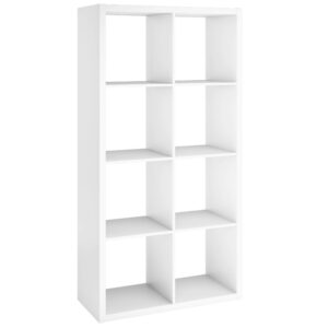 closetmaid 8 cube storage shelving unit, white