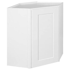 design house 561779 brookings corner wall kitchen cabinet wac2430 24x30x12, white