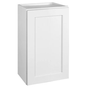 design house 543124 brookings unassembled rta (ready-to-assemble) shaker style wall kitchen cabinet, 21x36x12, white