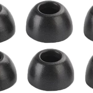 JNSA Memory Foam Ear Tips Noise Canceling Foam Tip Compatible with JBL Vibe 200TWS / Tune 130NC TWS/Free X/Live 300TWS,No Silicone Eartips Pain, Fit in Charging Case, 3 Pairs (S/M/L, Black) 214b3