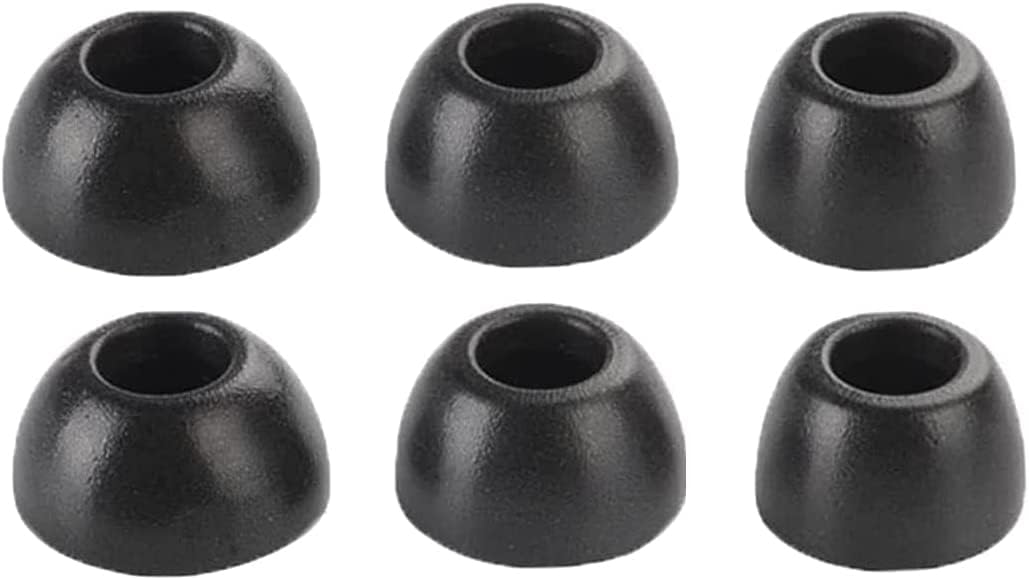 JNSA Memory Foam Ear Tips Noise Canceling Foam Tip Compatible with JBL Vibe 200TWS / Tune 130NC TWS/Free X/Live 300TWS,No Silicone Eartips Pain, Fit in Charging Case, 3 Pairs (S/M/L, Black) 214b3