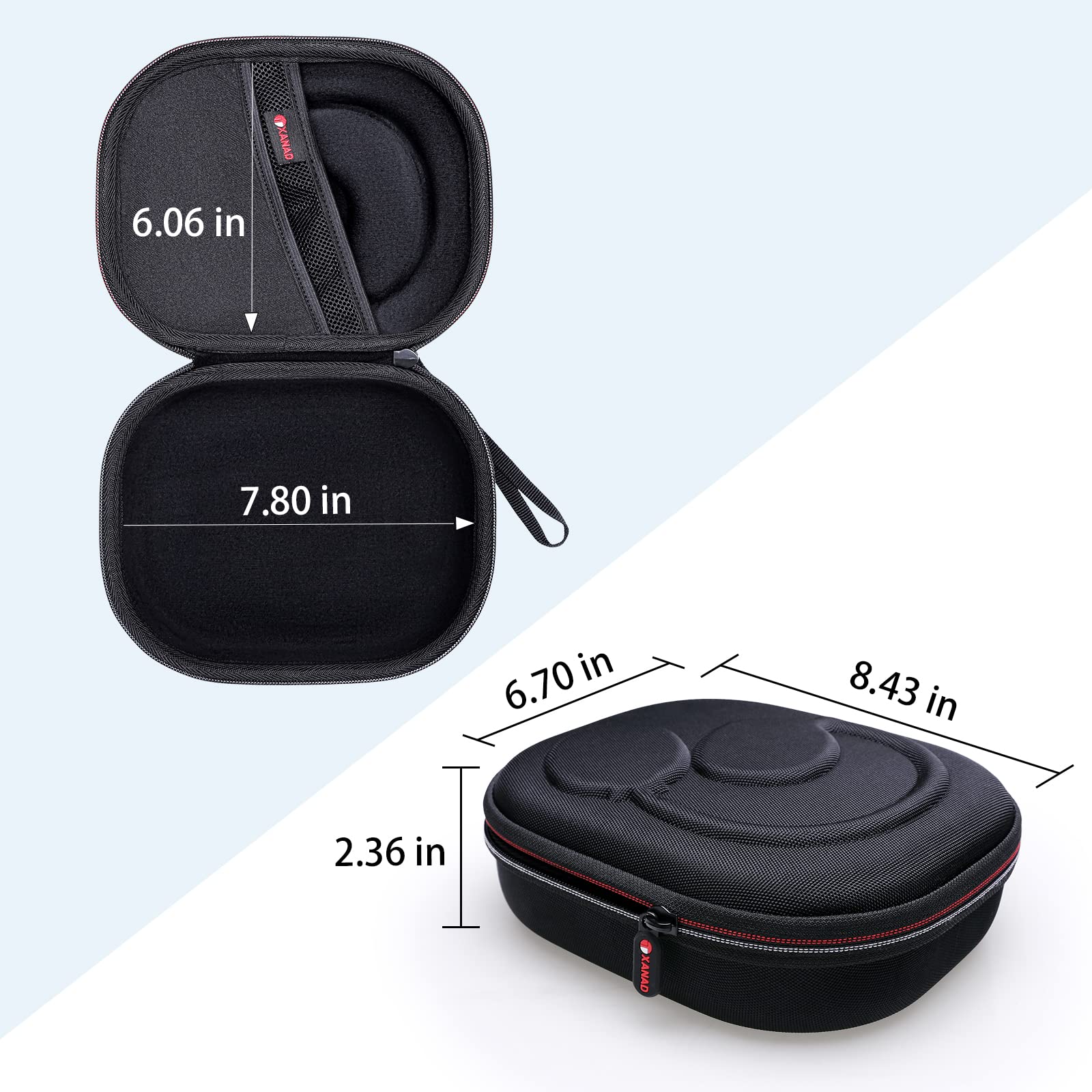 XANAD Black Case for JBL Tune or JBL Live Headphones,for JBL Tune 520BT/720BT/510BT/660NC/700BT/710BT/760NC/750BTNC/ 660 BTNC/560BT/500BT/E45BT or JBL Live 650BTNC / 460NC / 400BT / 500 BHeadset