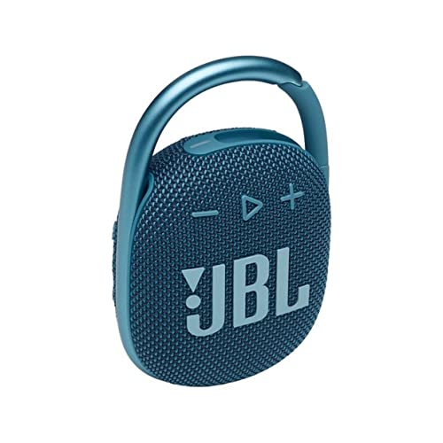 JBL Clip 4 Waterproof Portable Bluetooth Speaker Bundle with Megen Protective Hardshell Case (Blue)