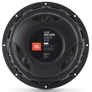 JBL Club WS1000 800W 10" Club Series 2 or 4-Ohm Selectable Shallow-mount Subwoofer