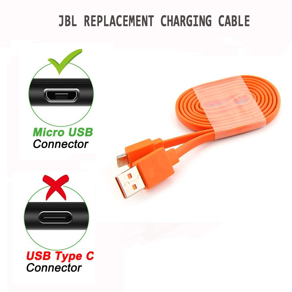 Replacement Charging Power Supply Cable Cord Line for JBL Wireless Speaker