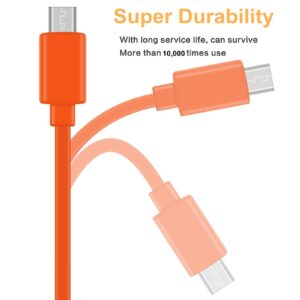 Alitutumao Replacement Flip 3 Flat USB Micro Charging Cable Flip 4 Charger Cord Compatible with JBL Charge 3 Flip 4 Pulse 3 Charge 2 Flip 2 Pulse 2 Go Trip Clip Charge 2 Plus Wireless Speaker, 3.3FT