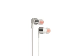 jbl t210 pure bass in-ear headphones with microphone - white