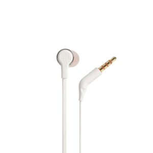 JBL T210 Pure Bass in-Ear Headphones with Microphone - White