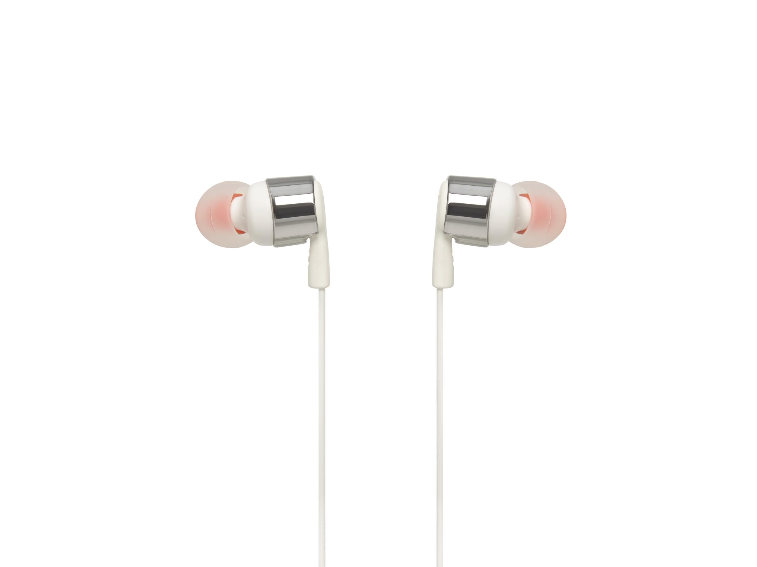 JBL T210 Pure Bass in-Ear Headphones with Microphone - White