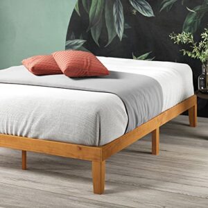 ZINUS Alexia Wood Platform Bed Frame / Solid Wood Foundation / No Box Spring Needed / Wood Slat Support / Easy Assembly, Rustic Pine, Full