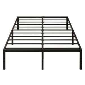 caziwhave California King Bed Frames 14 Inch High Cal King Size Heavy Duty Metal Mattress Foundation Platform Sturdy Steel Slat Support No Box Spring Needed Easy to Assembly Non Slip