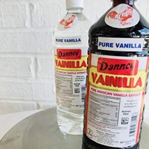 Danncy Pure Vanilla Extract From Mexico 33oz Each 2 Plastic Bottle Lot Sealed