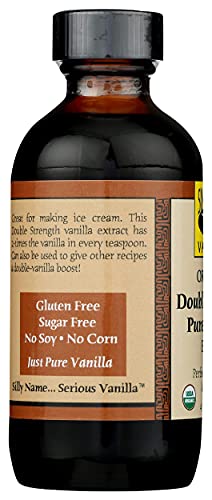 Singing Dog Organic Double Strength Pure Vanilla Extract, 4oz