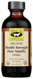 singing dog organic double strength pure vanilla extract, 4oz