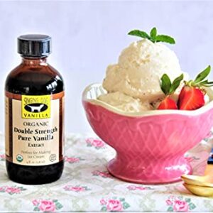 Singing Dog Organic Double Strength Pure Vanilla Extract, 4oz