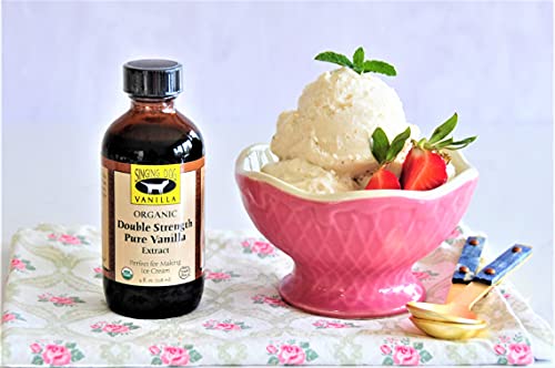 Singing Dog Organic Double Strength Pure Vanilla Extract, 4oz