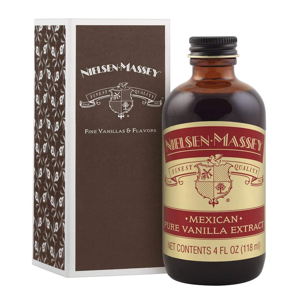 Nielsen-Massey Mexican Pure Vanilla Extract for Baking and Cooking, 4 Ounce Bottle