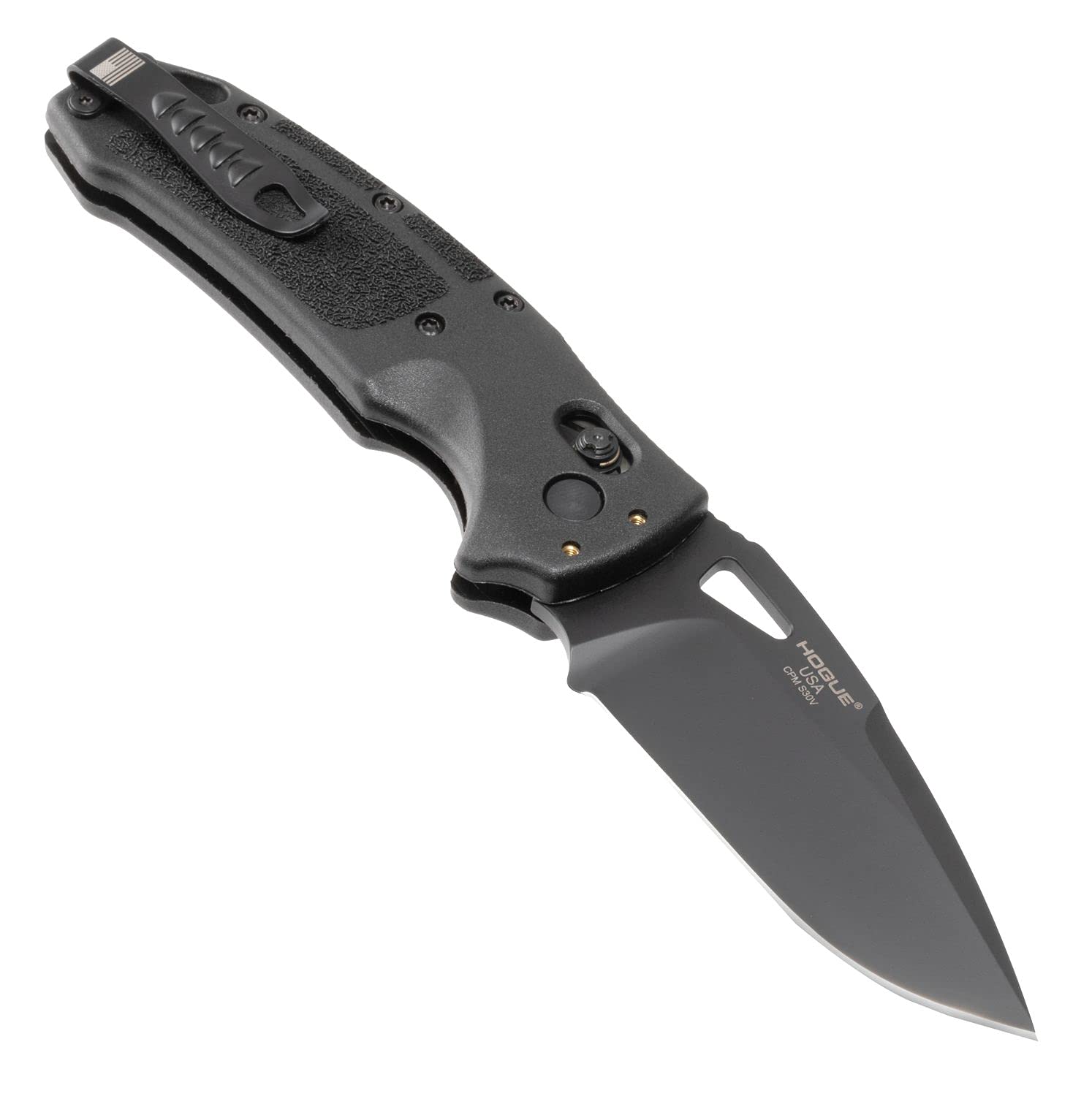 Hogue Sig Sauer K320 Nitron Folding Knife Black 3.5 in. Able Lock Drop Point