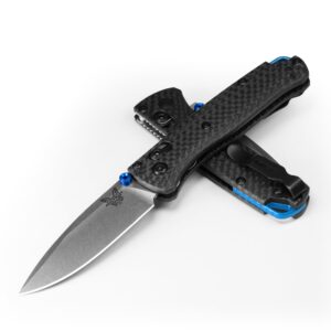 benchmade - mini bugout 533 folding knife with black carbon fiber handle (533-3)