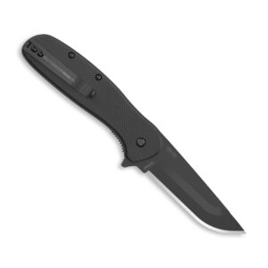 OUTDOOR EDGE RAZOR VX2 | Replaceable Blade Assisted EDC Flipper Folding Pocket Knife | 3" Blade, Black G-10 Stainless Steel Handle, Reversible Pocket Clip | Outdoor, Camping, Survival, Utility