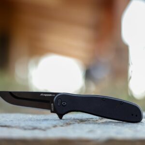 OUTDOOR EDGE RAZOR VX2 | Replaceable Blade Assisted EDC Flipper Folding Pocket Knife | 3" Blade, Black G-10 Stainless Steel Handle, Reversible Pocket Clip | Outdoor, Camping, Survival, Utility