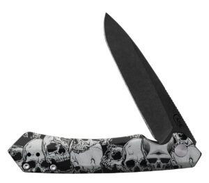 case xx knives 2023 shot show kinzua frame lock 64645 skulls black aluminum s35vn pocket knife