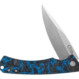 Case xx Knives Marilla Frame Lock 25895 Blue Carbon Fiber and S35VN Stainless Pocket Knife