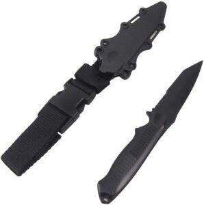 esh7 tactical rubber knife military enthusiasts funning cosplay toy sword training props war game knife dagger blade rubber fake knives with scabbard/sheath