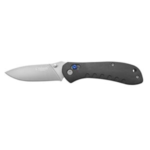 camillus rovax 7.6-inch folding knife, pocket knife with cuda-lock and gfn handle, black