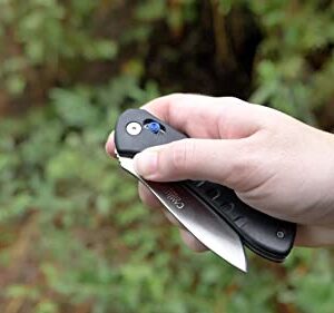 Camillus ROVAX 7.6-Inch Folding Knife, Pocket Knife with CUDA-Lock and GFN Handle, Black