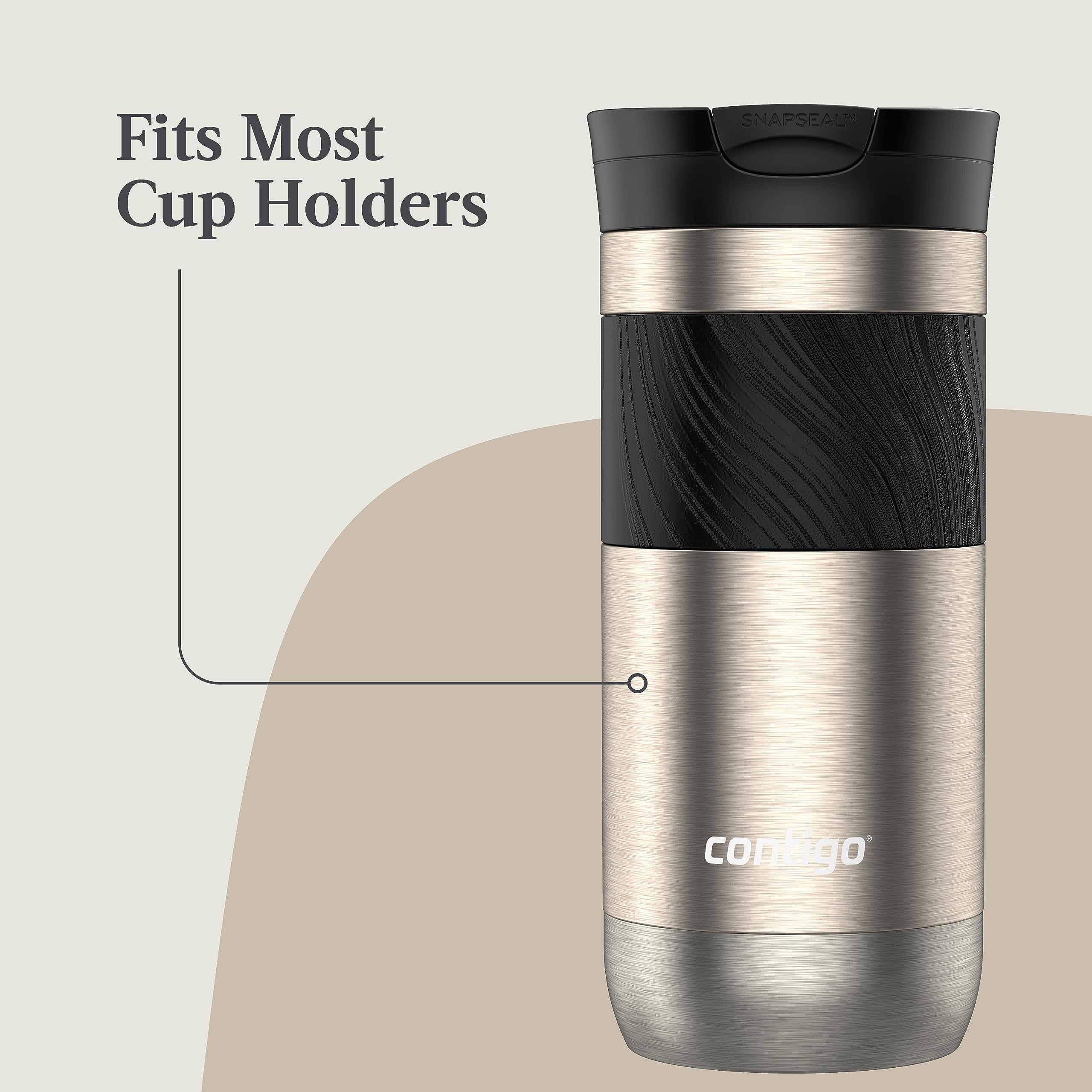 Contigo Byron Vacuum-Insulated Stainless Steel Travel Mug with Leak-Proof Lid