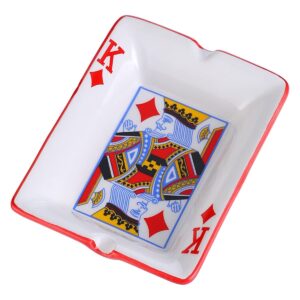 ashtray ceramic poker ashtrays cigarette ash tray for home office decoration outdoor ash tray for cigarettes cigar ashtray home ashtrays(block k)