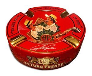 limited edition large 9 inch arturo fuente porcelain cigar ashtray red