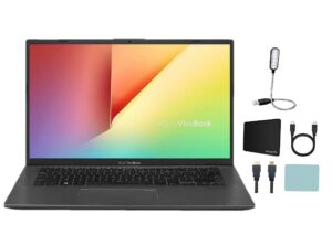 asus vivobook 14-inch fhd 1080p laptop pc, amd ryzen 7 3700u, 12gb ddr4, 1tb ssd, fingerprint reader, backlit keyboard, amd radeon rx vega 10 graphics, win10 + accessories