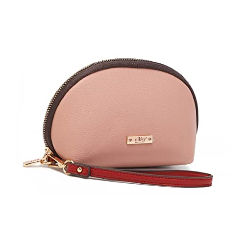 DESTINY BY NICOLE LEE 3 Pieces Set Bag 3D Bow Front Fashion Handbag Eco Leather Shopper Mini Messenger Bag Wristlet Pouch for Women Girls NK12311 RD