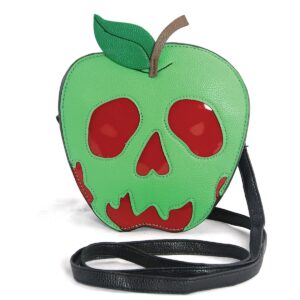 sleepyville critters - poison apple crossbody bag in vinyl material