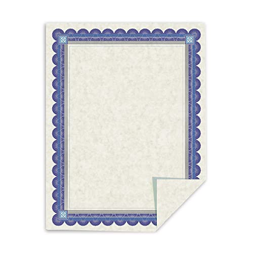 Southworth® Foil Enhanced Preprinted Certificate Refills, 8 1/2" x 11", Ivory/Silver/Blue, Pack Of 15