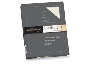 southworth p984ck336 parchment specialty paper, ivory, 24lb, 8 1/2 x 11, 100 sheets