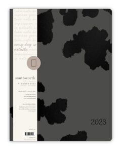 southworth planner (january 2023-december 2023), 8.5" x 11", traditional western metallic, premium 28#/105 gsm paper, large flex (91421)