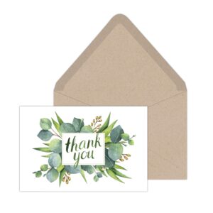 southworth notecard set with kraft envelopes, 4” x 6”, dreamy eucalyptus, 24 count (91652)