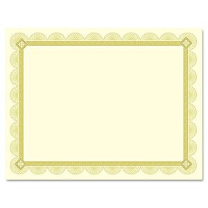 southworth ctp2v premium certificates ivory spiro gold foil border 66 lb 8.5 x 11 15/pack