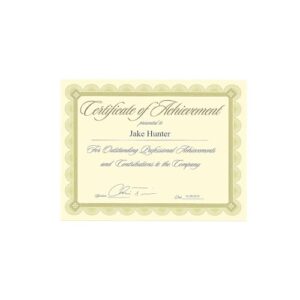 Southworth CTP2V Premium Certificates Ivory Spiro Gold Foil Border 66 lb 8.5 x 11 15/Pack